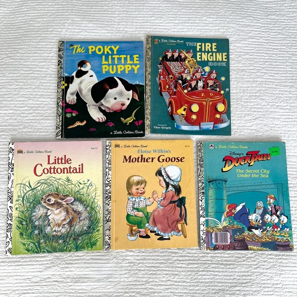 Little Golden Books | Toys | Little Golden Books Vintage Bundle Of 5 ...